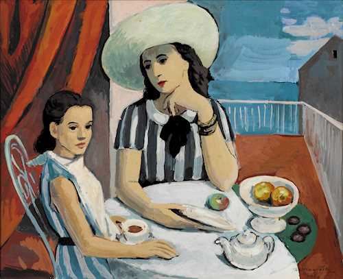 Theodore Stravinsky | Goûter sur la terrasse (1940) | MutualArt