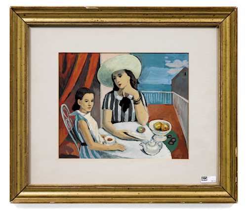 Theodore Stravinsky | Goûter sur la terrasse (1940) | MutualArt