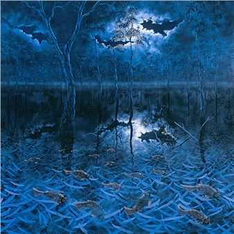 Lin Onus | Deep Water (Matong) (1995) | MutualArt