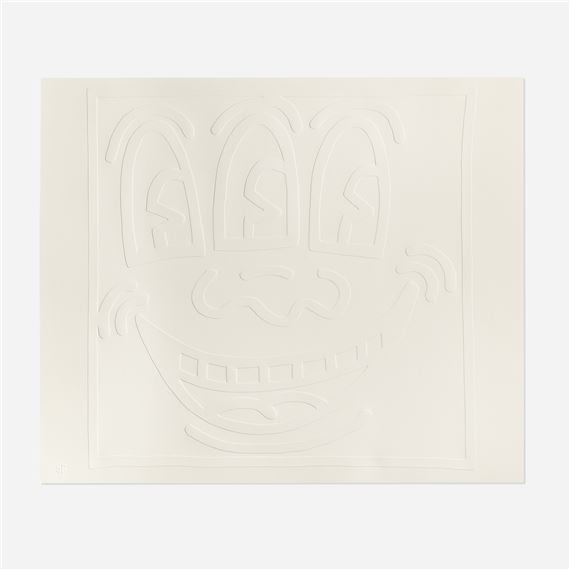 Keith Haring | Three Eyed Monster (from the White Icons series) (1990 ...