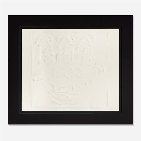 Keith Haring | Three Eyed Monster (from the White Icons series) (1990 ...