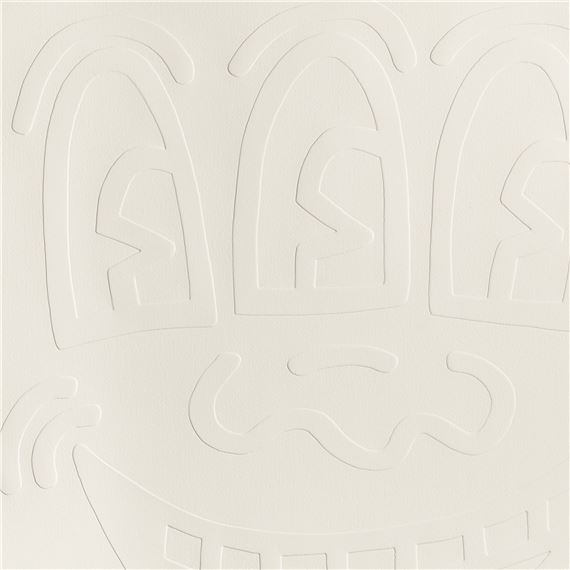Keith Haring | Three Eyed Monster (from the White Icons series) (1990 ...
