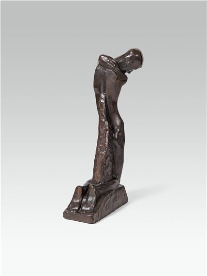 George Minne | Kneeling young man (Le Grand Agenouillé) (1903) | MutualArt