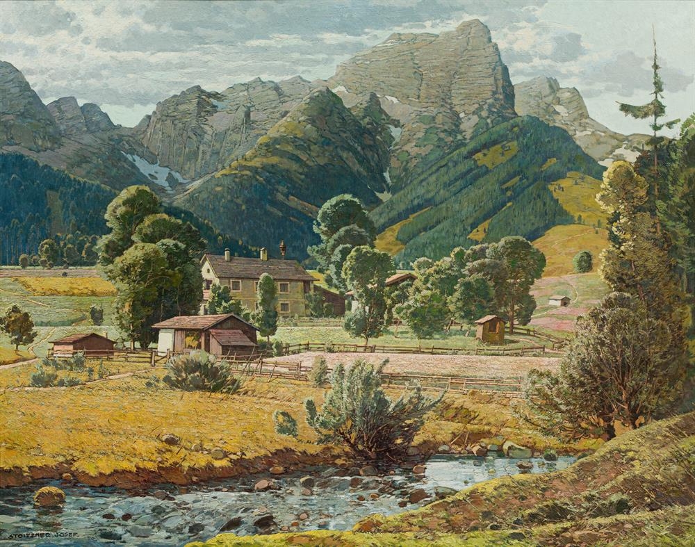 Josef Stoitzner | Spring landscape (1920) | MutualArt