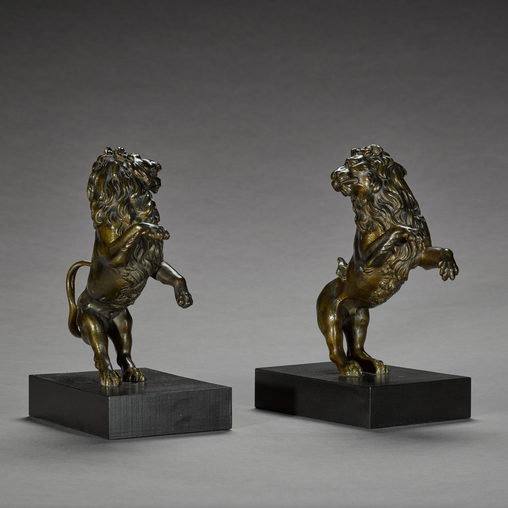 Flemish School, 19th Century | Pair of Heraldic Lions (19th Century ...