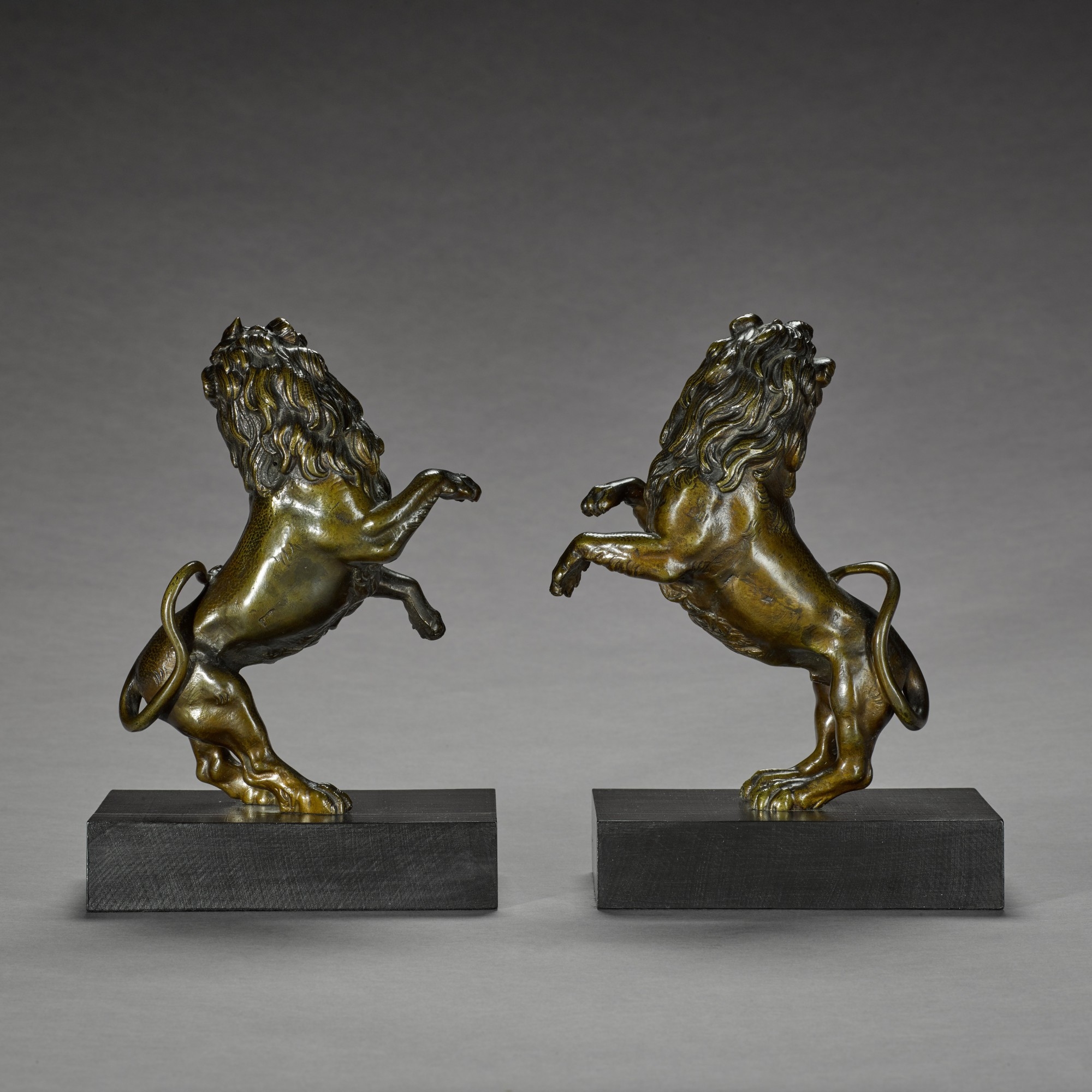 Flemish School, 19th Century | Pair of Heraldic Lions (19th Century ...