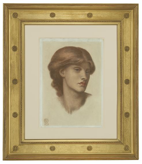 Dante Gabriel Rossetti | Study of Alexa Wilding, her head turned three ...