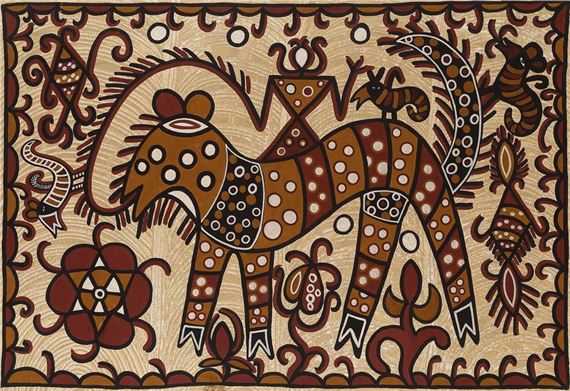 Parvati Devi | Sohrai Painting | MutualArt