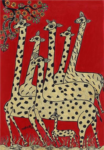 Manisha Jha | Madhubani Painting (2019) | MutualArt