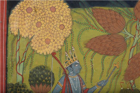 Indian School, 19th Century | LORD RAMA HUNTING IN THE FOREST (19th ...