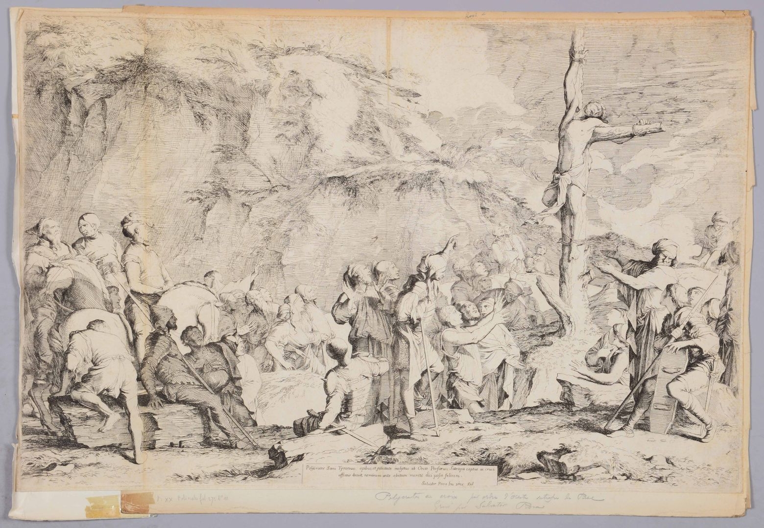 Salvator Rosa | The Crucifixion of Polycrates | MutualArt