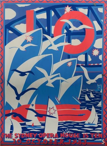 Martin Sharp | The Sydney Opera House ls Ten, 20th October 1983 | MutualArt