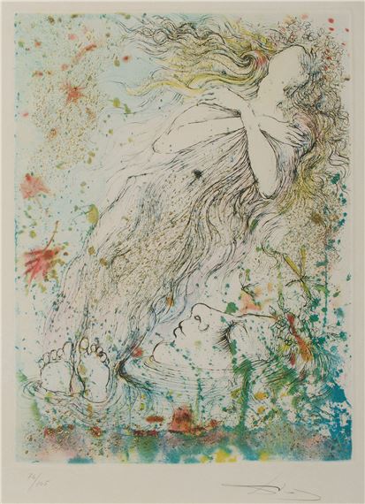 Salvador Dalí | The Death of Ophelia (from the Hamlet suite) (1973 ...