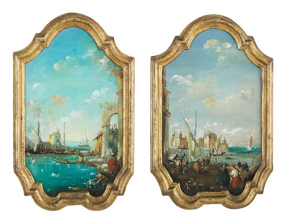 Francesco Guardi | Pair of Venetian Vedute Scenes (Circa 1800) | MutualArt
