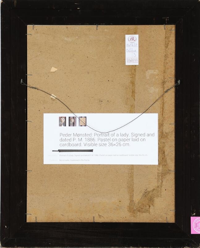 Peder Mork Monsted | Portrait of a lady (1886) | MutualArt