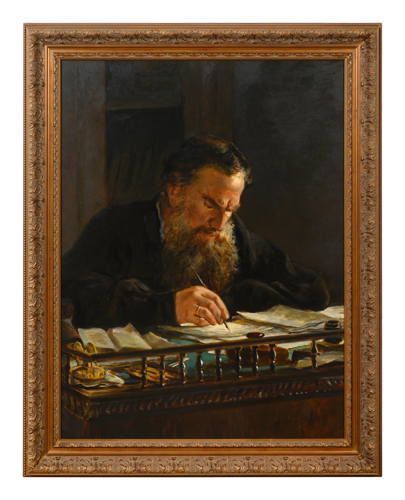 Nikolai Ge | Portrait of Leo Tolstoy | MutualArt