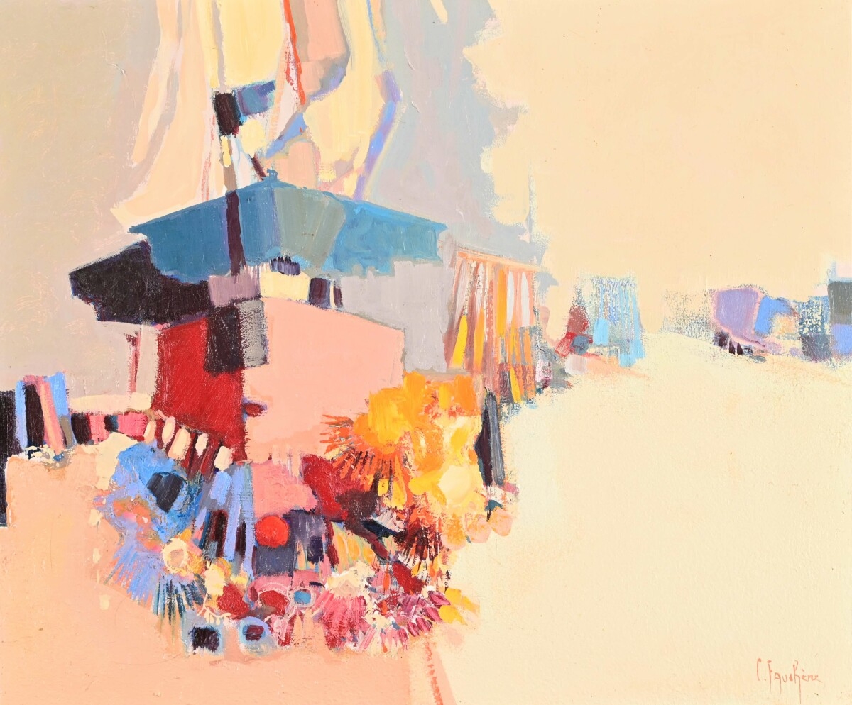 Claude Fauchère | Casiers sur les quais | MutualArt