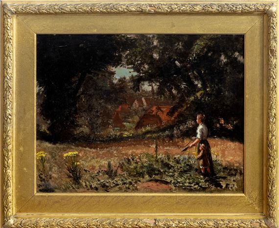 Charles Augustus Henry Lutyens | Aileen calling the bee swarm | MutualArt