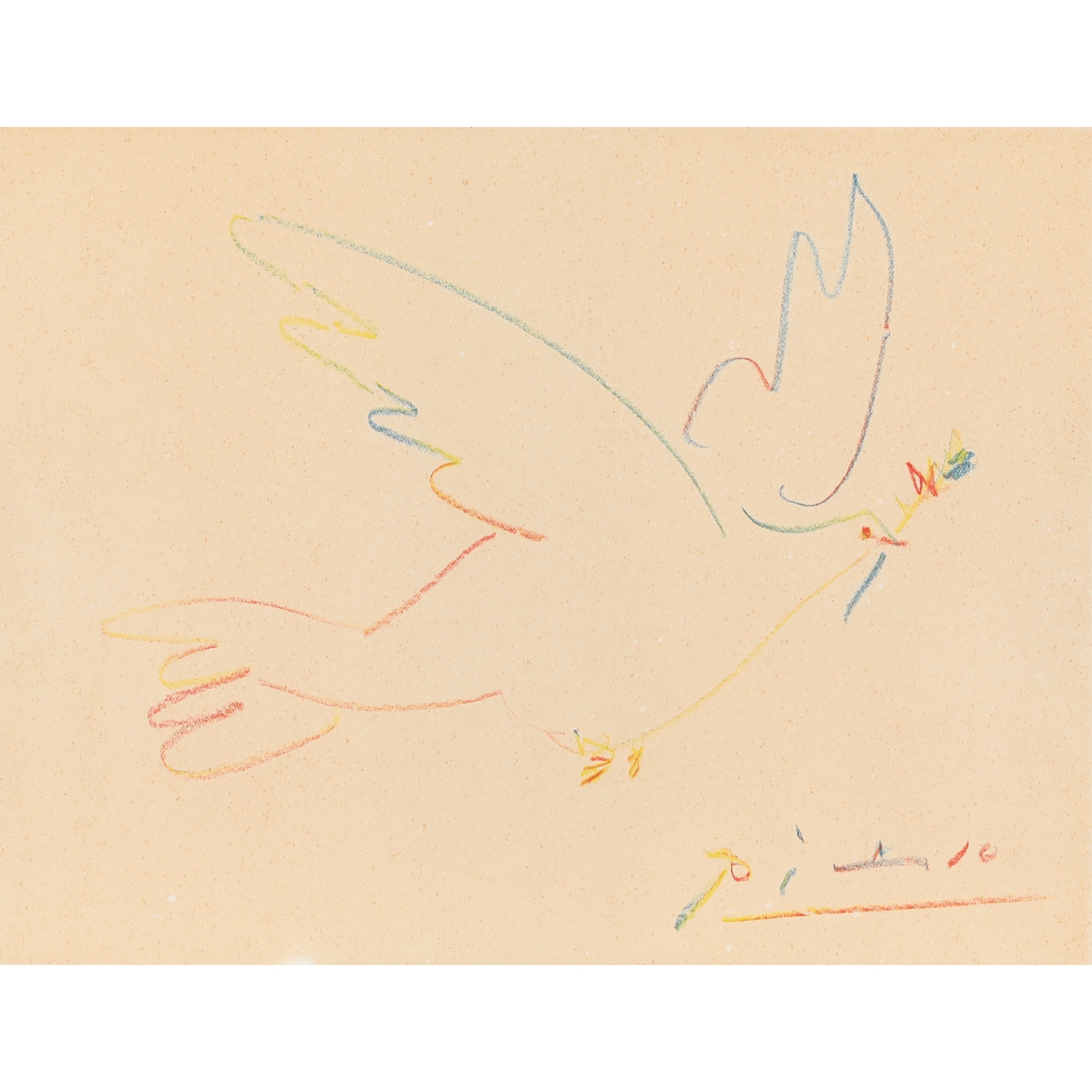 Pablo Picasso | COLOMBE DE LA PAIX / DOVE OF PEACE (1950) | MutualArt