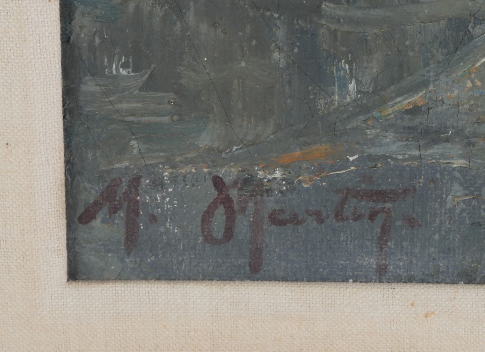 Marcel Martin | Harbor Scene with Fisherman | MutualArt