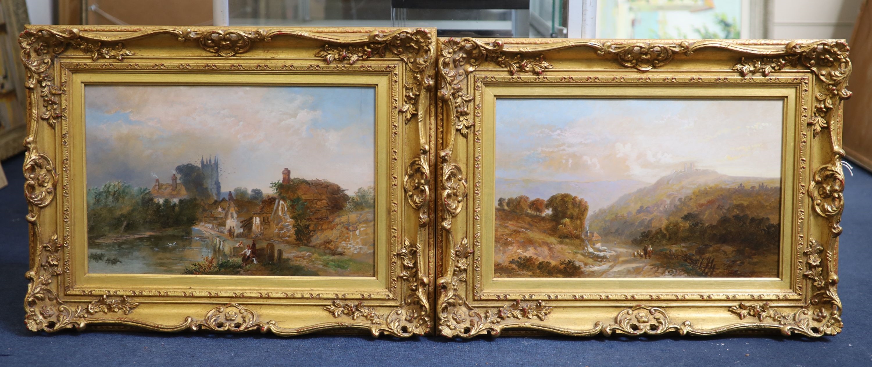 James Vivien de Fleury | Village river landscape | MutualArt