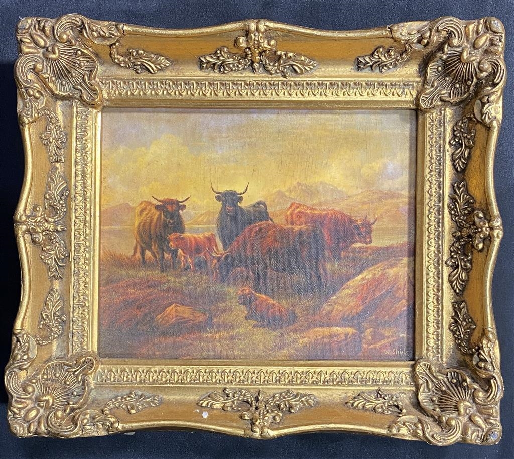 William Shiels | Highland Cattle Reproduction | MutualArt