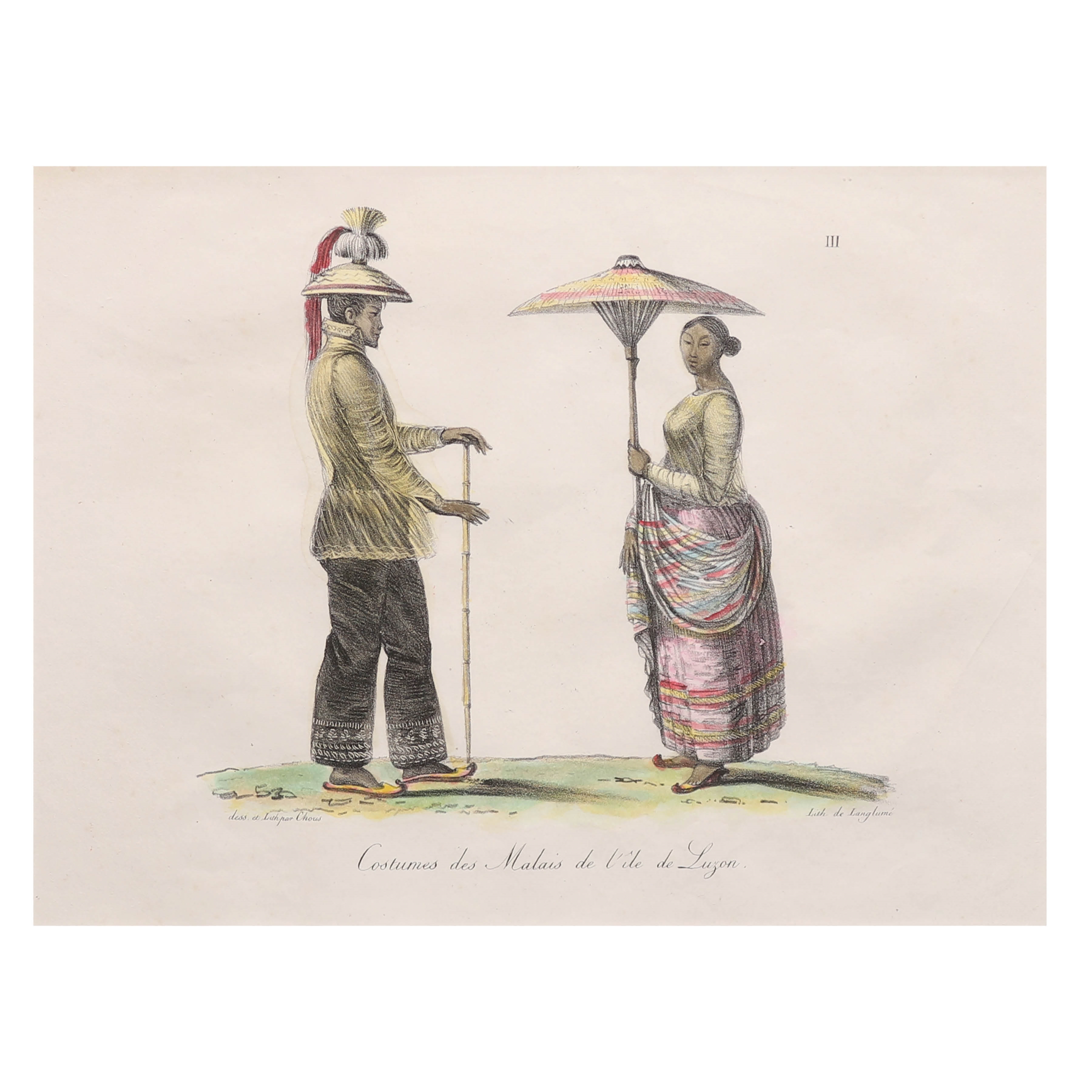 Louis Choris | Costumes of the Malays in the Island of Luzon (1822 ...