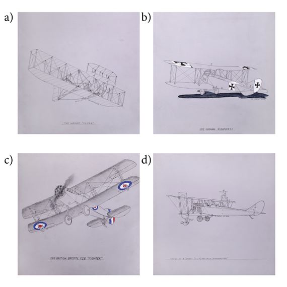 Obi Mapua | The Wright “Flyer”; 1915 German Rumpler C.1; Curtiss JN-4 ...