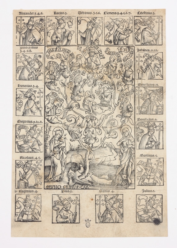 Urs Graf | The tree of the saints of the Carthusian order | MutualArt