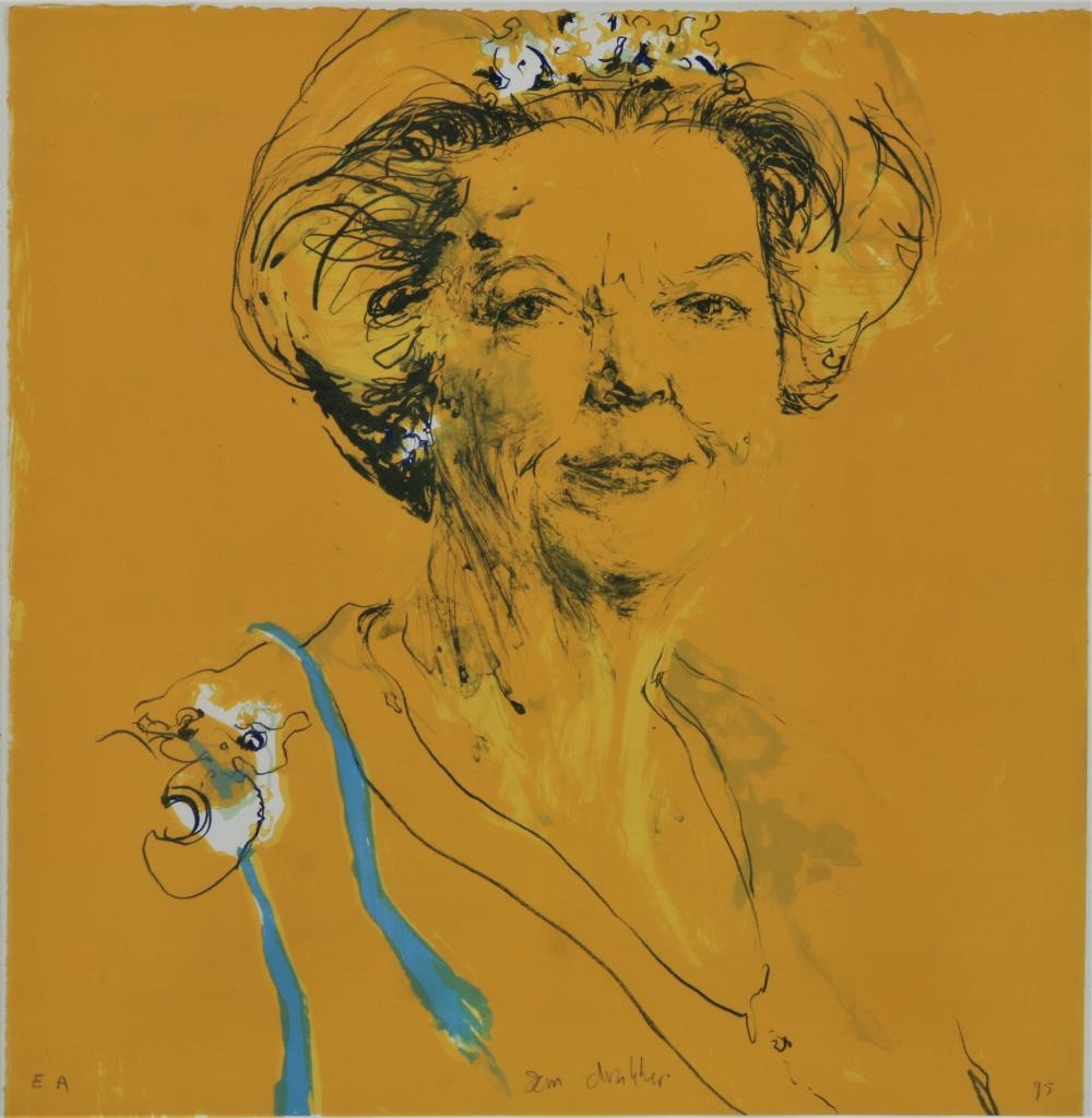 Sam Drukker | Portrait of Queen Beatrix (95) | MutualArt