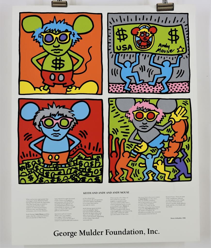 Keith Haring | Andy Mouse (1986) | MutualArt