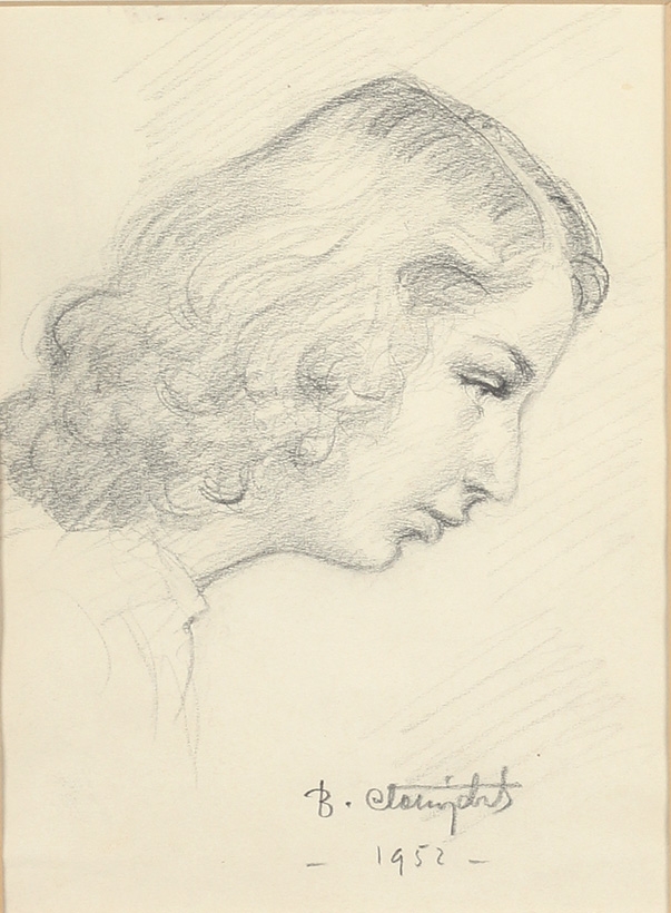 Veljko Stanojevic | PORTRET DEVOJKE (1952) | MutualArt