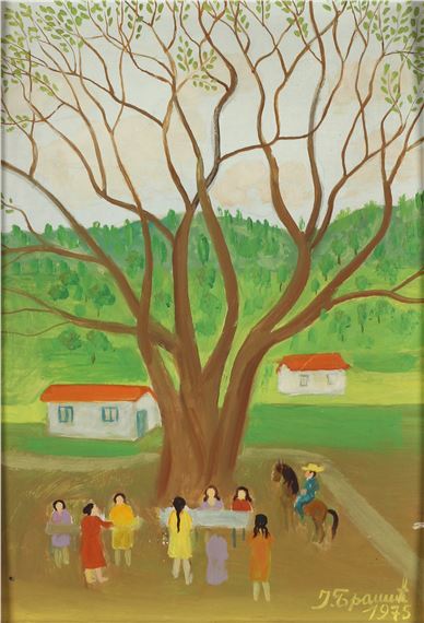 Janko Brašić | LJUDI OKO DRVETA (1975) | MutualArt