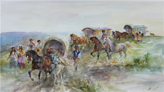 Zenon Aniszewski | Tabor cygański (2021) | MutualArt