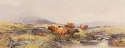Thomas Rowden | Dartmoor cattle (1891) | MutualArt