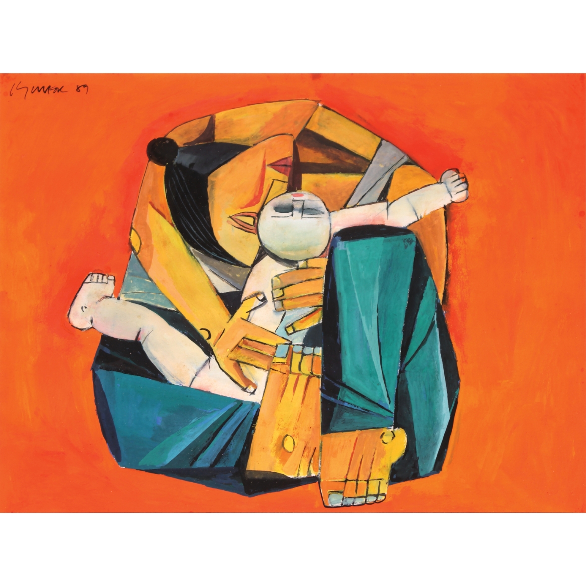 Ang Kiukok | Mother and Child (1989) | MutualArt