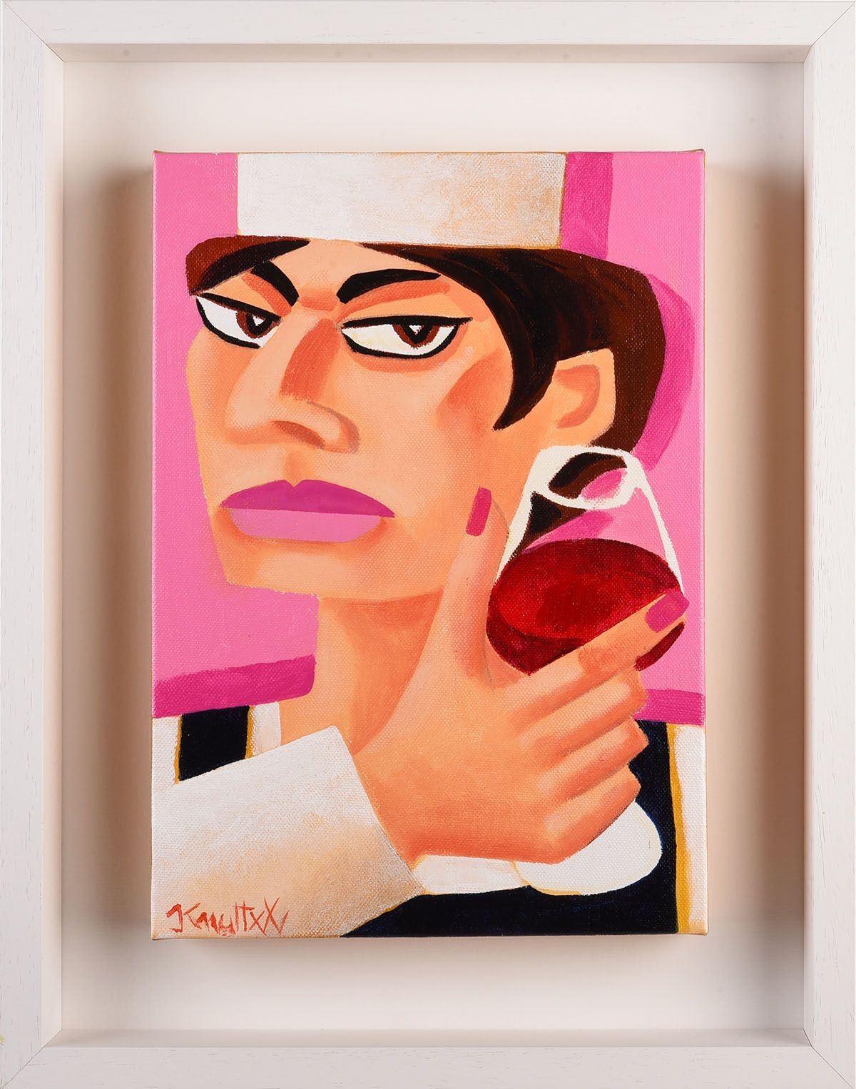 Graham Knuttel | GIRL CHEF WITH WINE | MutualArt