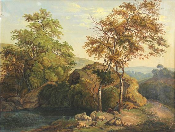 Henri Eugène Callot | Der schlafende Hirte | MutualArt