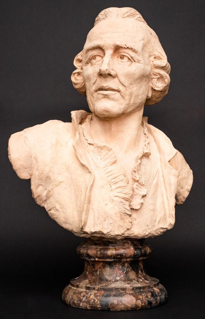 French School, 19th Century | Buste d'homme au catogan | MutualArt