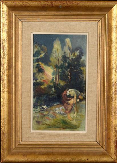 David Wallin | Motif of woman in forest | MutualArt