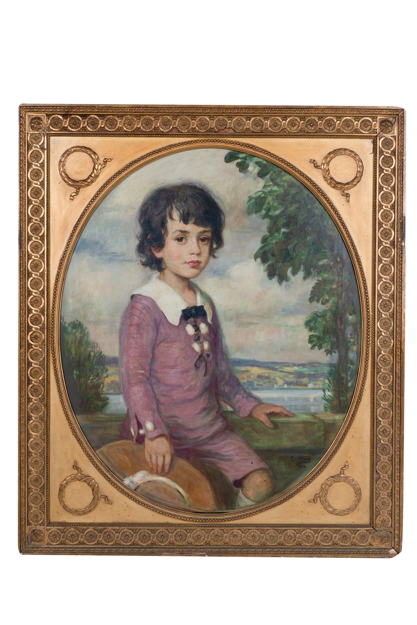 C. May | PORTRAIT OF A CHILD (1914) | MutualArt