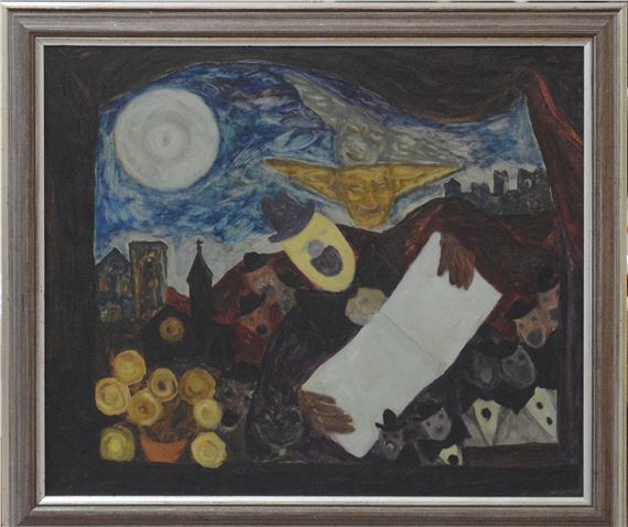 Biagio Stangalino | Collina rossa (1971) | MutualArt