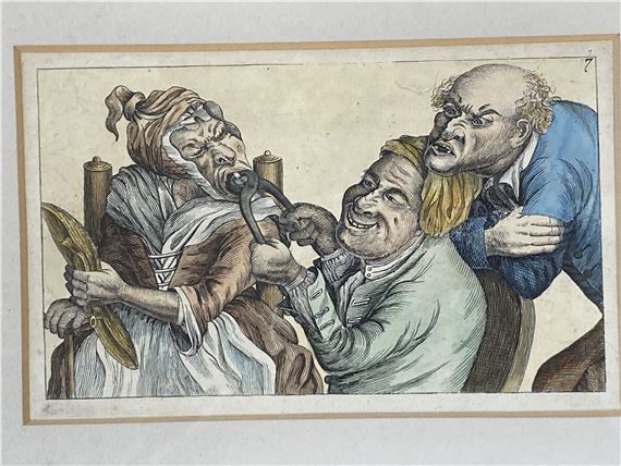 Tim Bobbin | a set of five framed engraved caricatures from Human ...