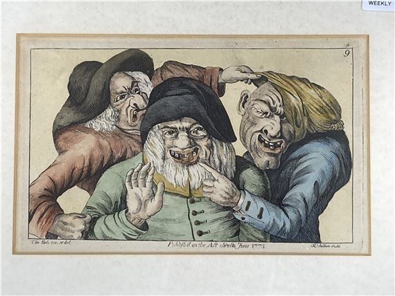 Tim Bobbin | a set of five framed engraved caricatures from Human ...