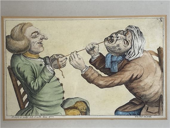 Tim Bobbin | a set of five framed engraved caricatures from Human ...