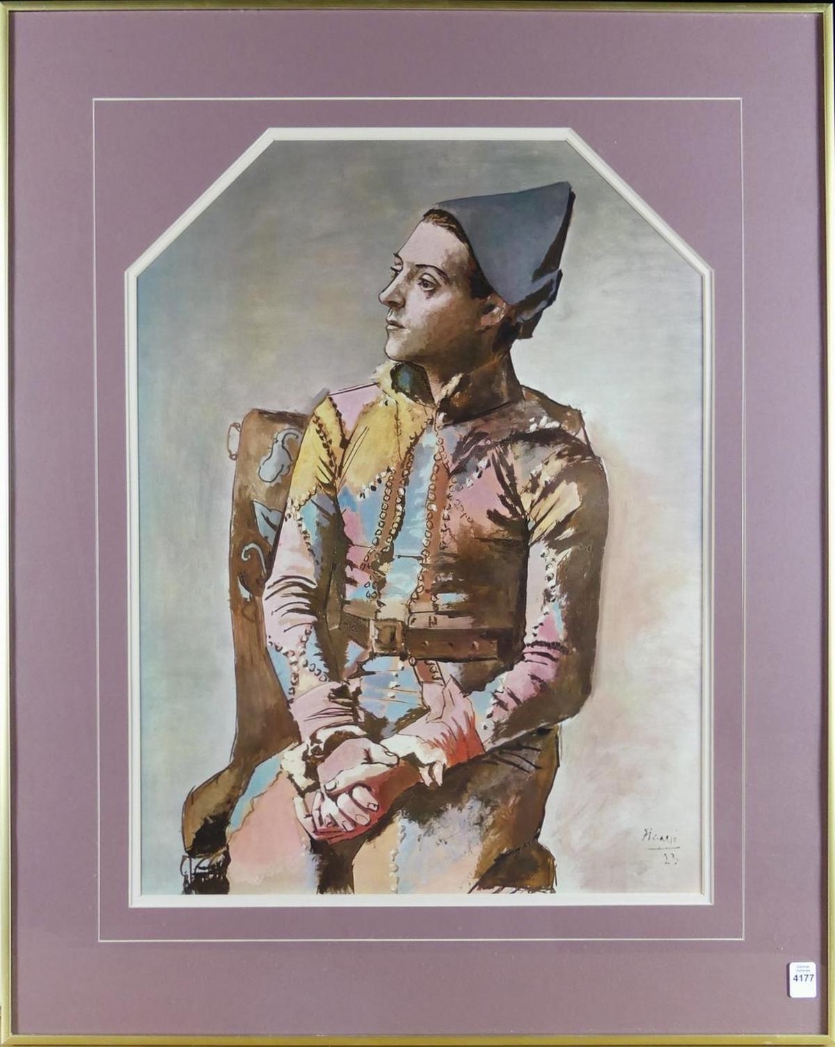 Pablo Picasso | The Seated Harlequin | MutualArt