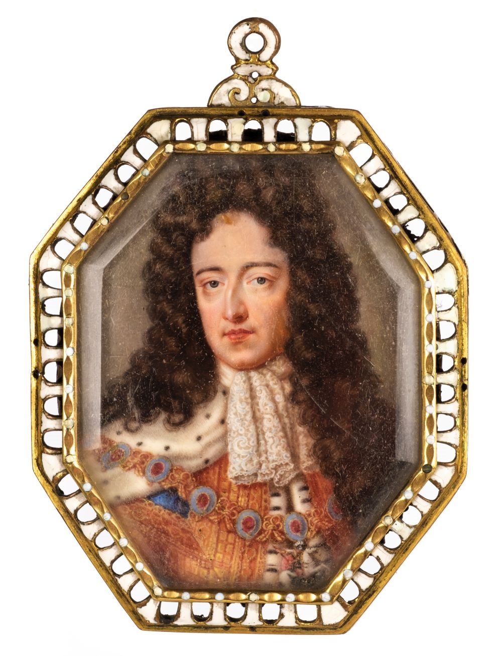 British School, 19th Century | Portrait miniature of King William III ...