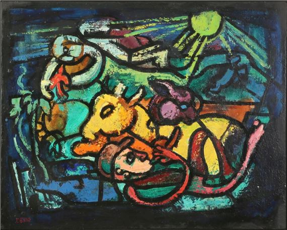 Moshe Castel | The Covenant of the Pieces | MutualArt