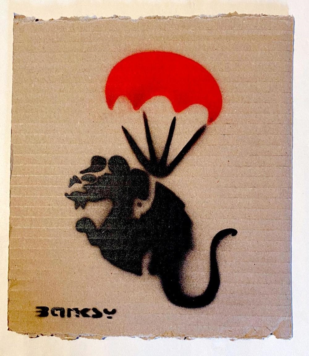Banksy | Parachuting Rat | MutualArt