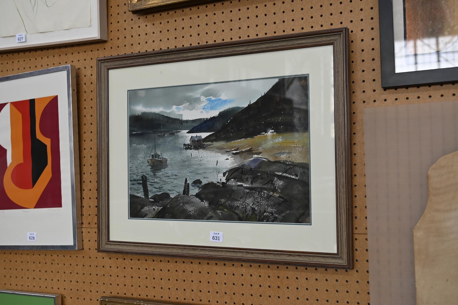 Vernon Nye | Fishing Boat in Inlet | MutualArt